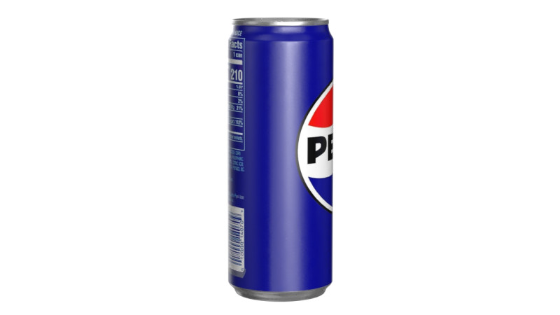 Pepsi Drink Can Sleek 330ml PBR 07 3D Model in Beverage 3DExport