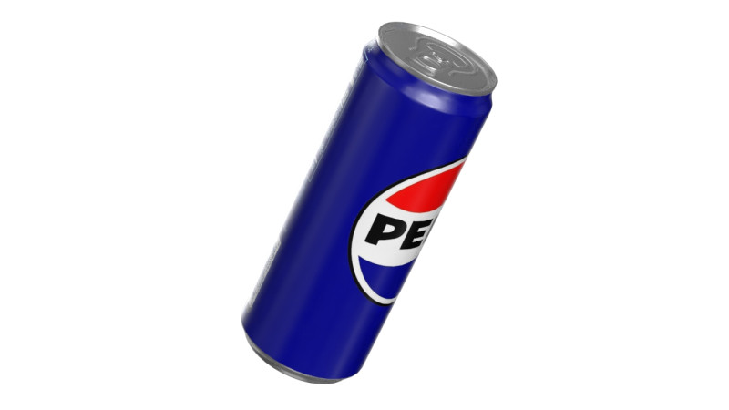 Pepsi Drink Can Sleek 330ml PBR 07 3D Model in Beverage 3DExport