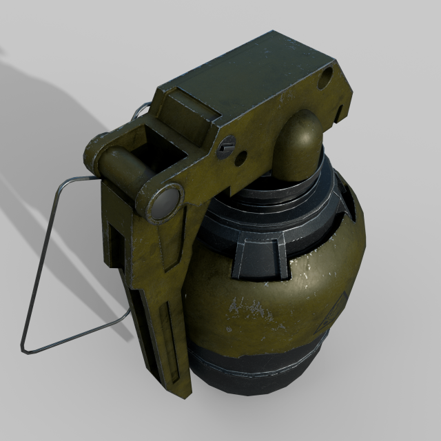 Futuristic grenade concept 3D Model in SCI-FI 3DExport