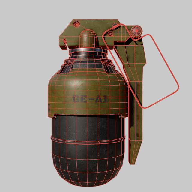 Futuristic grenade concept 3D Model in SCI-FI 3DExport