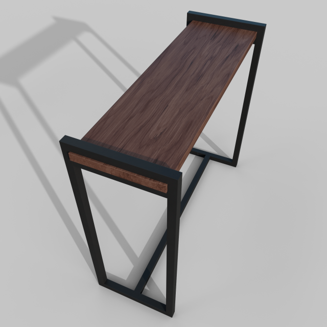 Bar table 3D Model in Table 3DExport
