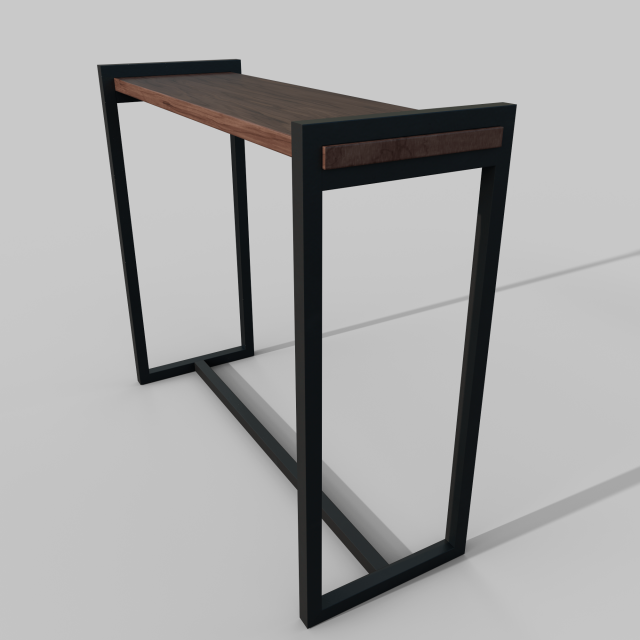 Bar table 3D Model in Table 3DExport