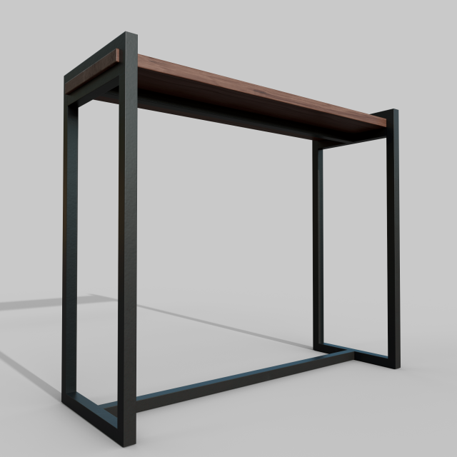 Bar table 3D Model in Table 3DExport