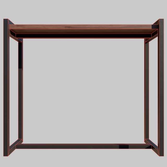 Bar table 3D Model in Table 3DExport