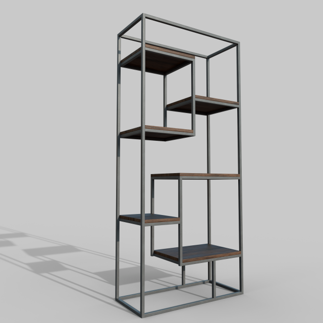 Bookshelf concept 3D Model in Household Items 3DExport