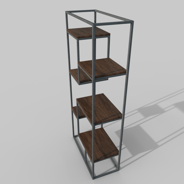 Bookshelf concept 3D Model in Household Items 3DExport