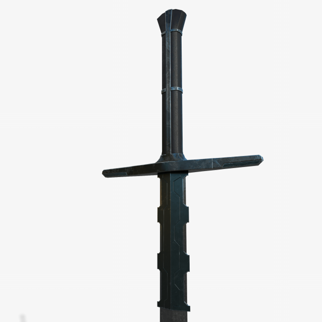 Knight sword 3D Model in Melee 3DExport