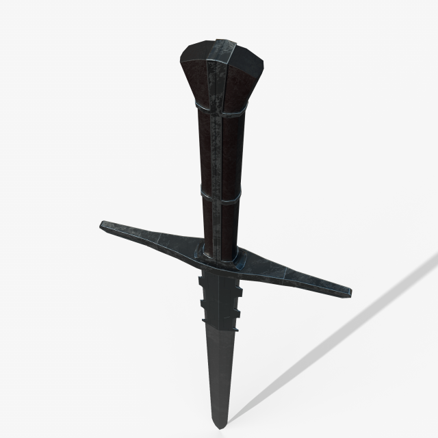 Knight sword 3D Model in Melee 3DExport