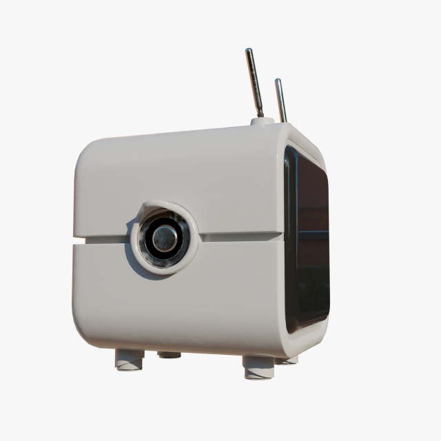 Square robot 3D Model in Robot 3DExport