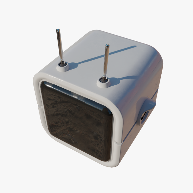 Square robot 3D Model in Robot 3DExport