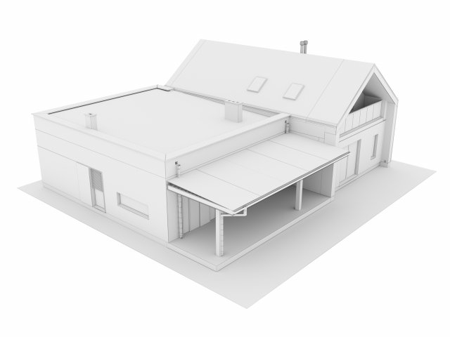 Barn house 3D Model in Buildings 3DExport