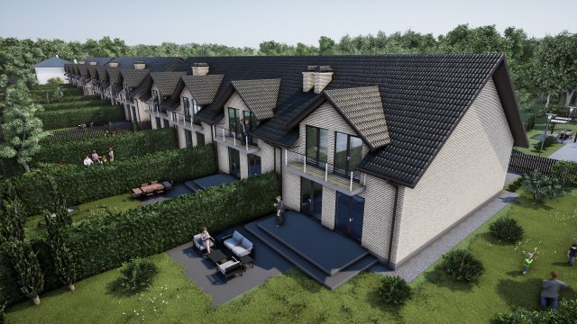 Suburban houses 4 types 3D Model in Buildings 3DExport