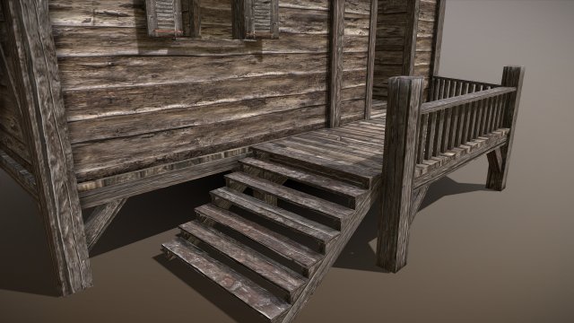 old wooden shack 3D Model in Buildings 3DExport