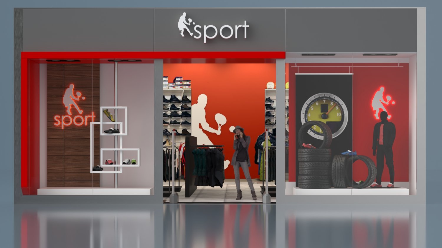 Shop window 3D Models in Store Spaces 3DExport