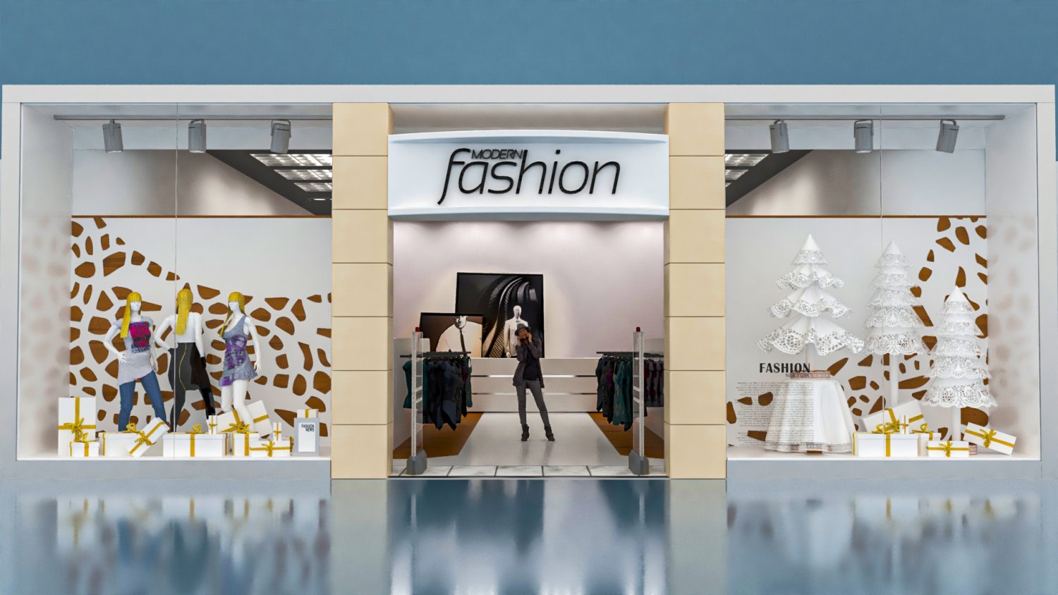 Shop window 3D Models in Store Spaces 3DExport