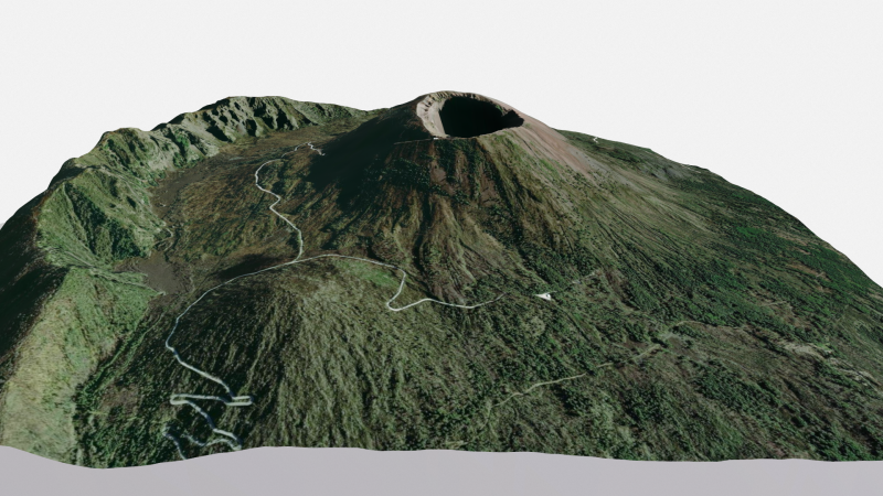 Mountain landscape Voclano Vesuvius Naples 3D Model in Landscapes 3DExport