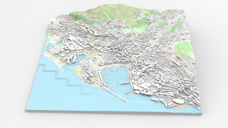 Cityscape Monaco France 3D Model in Cityscapes 3DExport