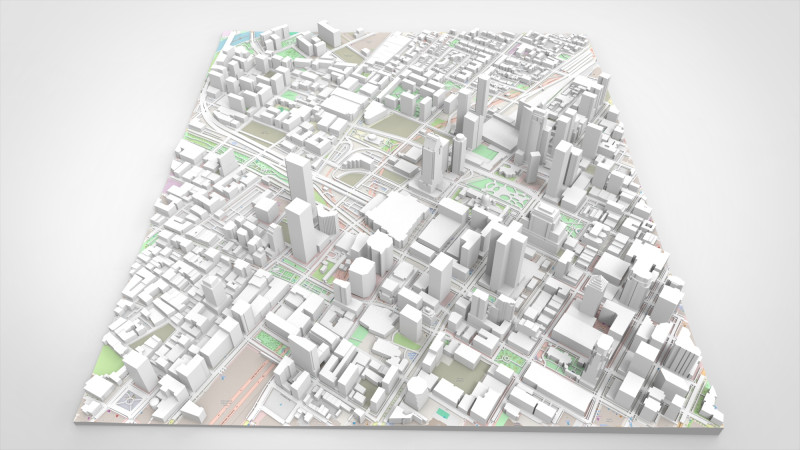 Cityscape Montreal Quebec Canada 3D print model Modèle 3D in Cityscapes ...