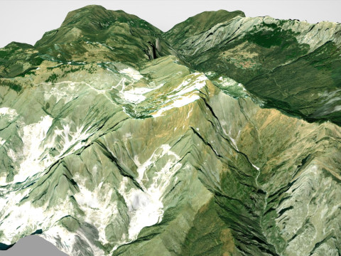 Monte Pania della Croce Toscane Italie Modèle 3D in Cityscapes 622654 ...