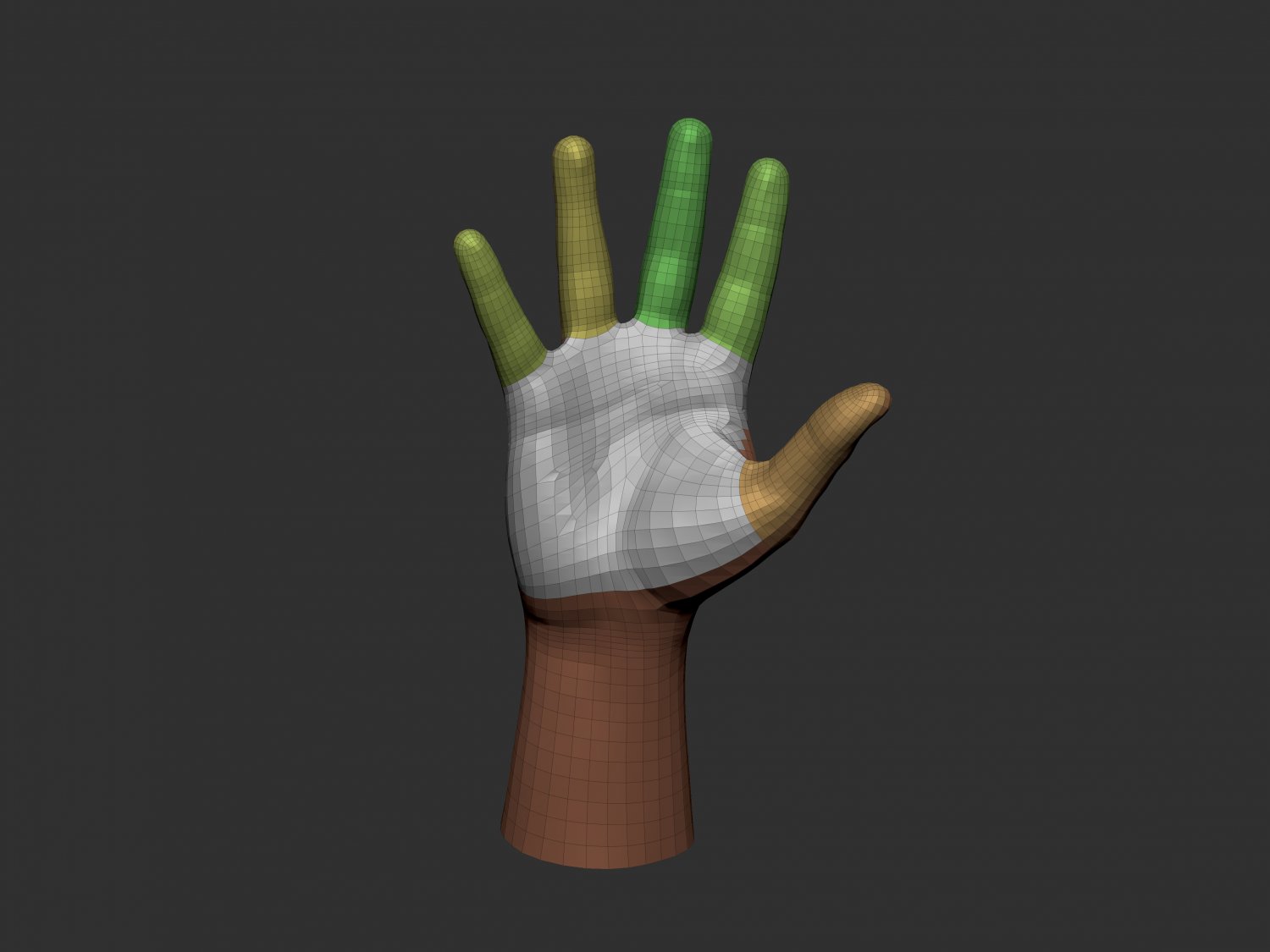 Low Poly 3d Hand Model