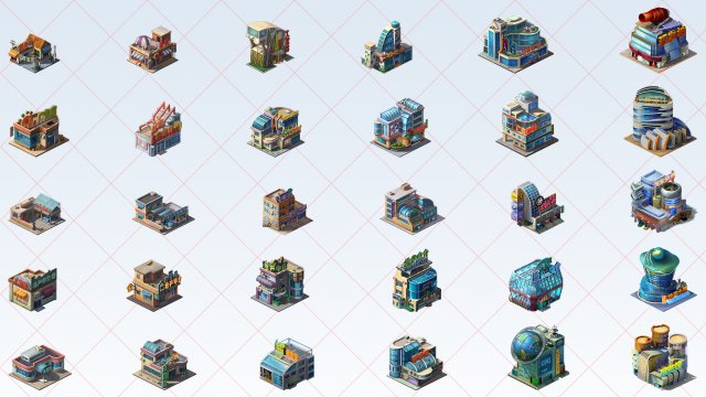 60 Transparent Fantasy Building 2D Game Asset Part 04 CG Textures in ...
