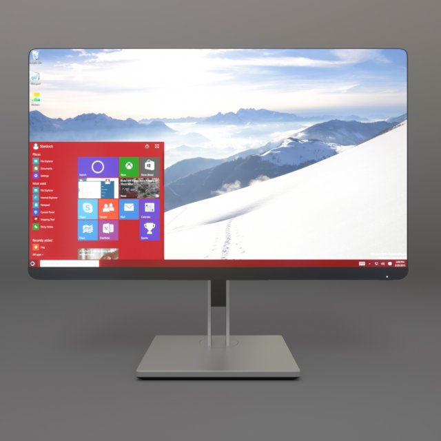 modern monitor 3D Model in Computer 3DExport