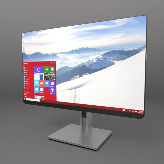 modern monitor 3D Model in Computer 3DExport