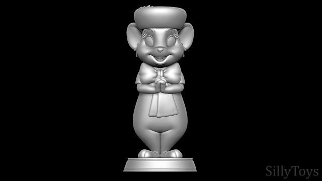 Miss Bianca - The Rescuers 3D Print Model in Animals 3DExport
