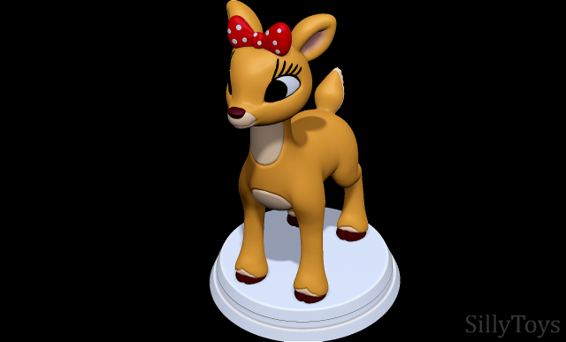 Clarice - Rudolph The Red Nosed Reindeer 3D Print Model in Animals 3DExport
