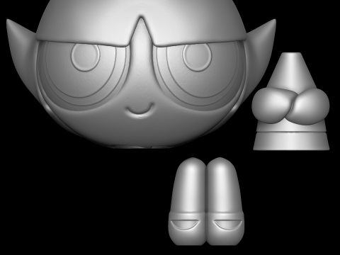 Bouton d'Or - Les Powerpuff girls Modèles 3D en vedette in Femme 620226 ...