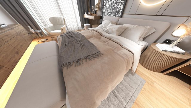 INTERIOR HOME DESIGN FULL 360 VEW 3D Model in Bedroom 3DExport