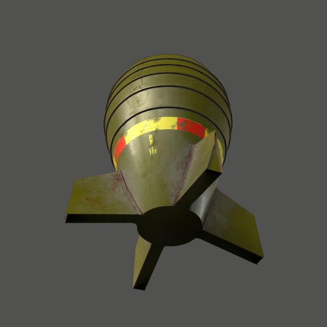 Nuclear bomb 3D Model in Projectiles 3DExport