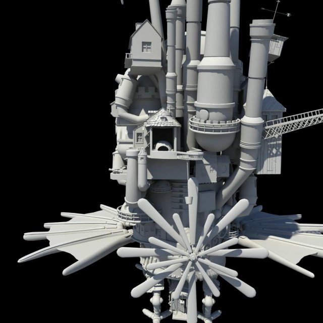 howl s moving castle japanese anime Free 3D Model in Other 3DExport