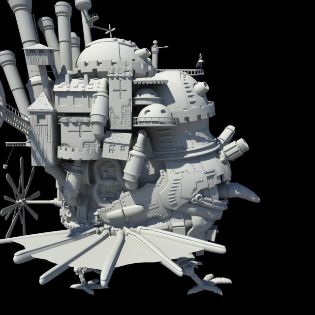 howl s moving castle japanese anime Free 3D Model in Other 3DExport