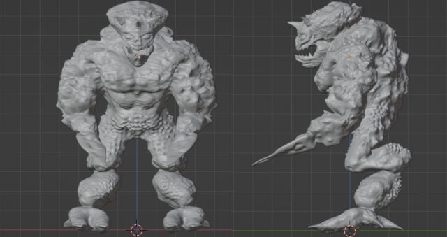 Monster Maybe from Doom idk 3D Model in Monster 3DExport