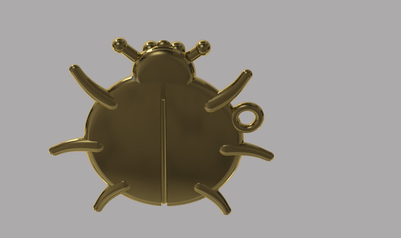 ladybug 3D Print Models in Pendants 3DExport