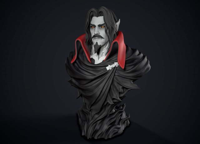 dracula castlevania bust 3D Print Model in Man 3DExport
