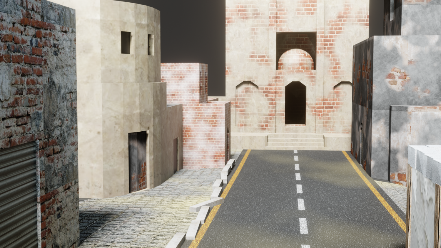 Simple Game Environment 3D Model in Environment 3DExport