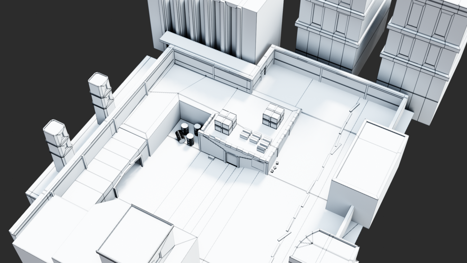 Simple Game Environment 3D Model in Environment 3DExport