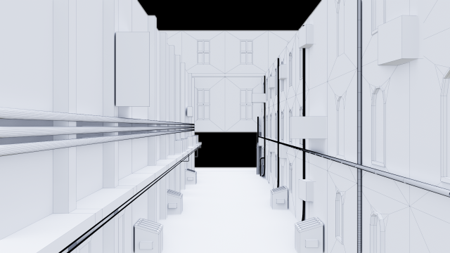 urban alley - low poly - game ready 3D Model in Environment 3DExport