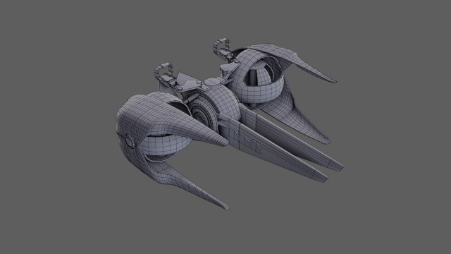 sci-fi glider - low poly - game ready - pbr 3D Model in Fantasy ...