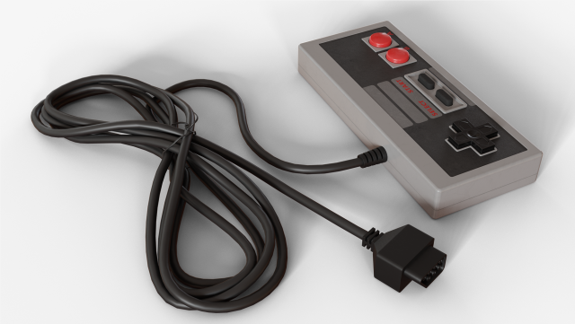 nes controller 3D Model in Video 3DExport