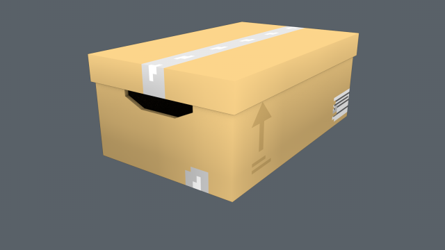 box-cardboard Free 3D Model in Miscellaneous 3DExport