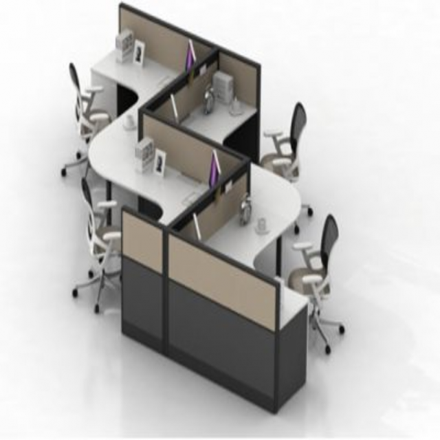 cubicles workstation 3D Model in Buildings 3DExport