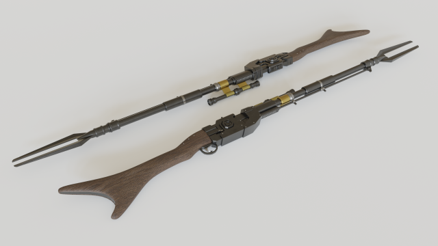 the mandalorian amban phase-pulse rifle Modèle 3D in SCI-FI 3DExport