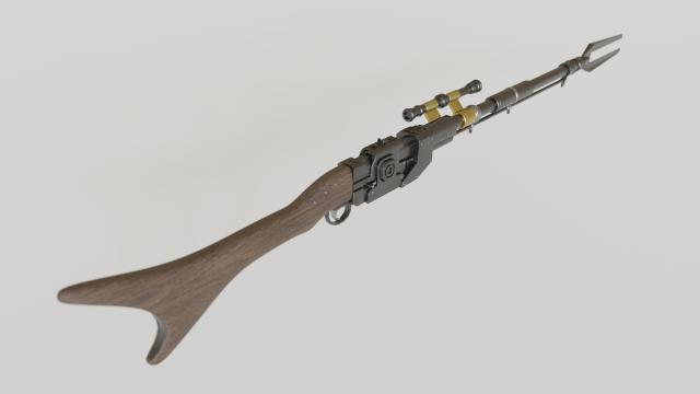 the mandalorian amban phase-pulse rifle Modèle 3D in SCI-FI 3DExport