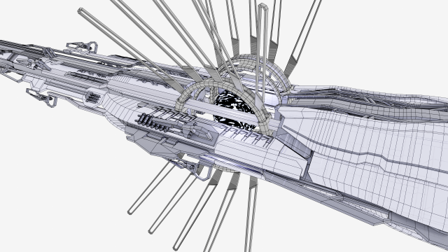 scifi alien ship 3D Model in Fantasy Spacecraft 3DExport