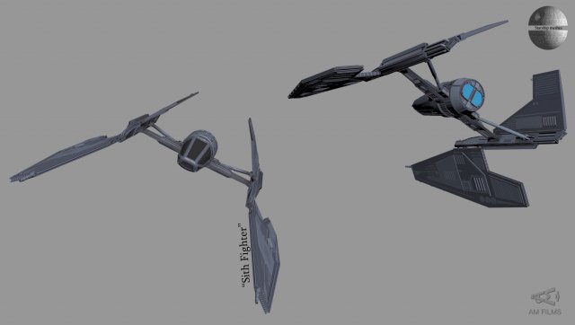 sith fighter 3D Model in Fantasy Spacecraft 3DExport