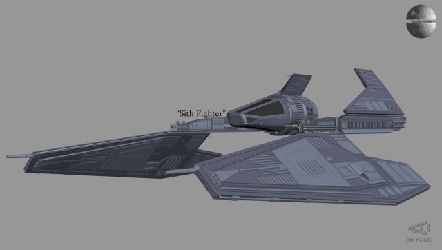 sith fighter 3D Model in Fantasy Spacecraft 3DExport