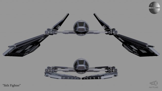 sith fighter 3D Model in Fantasy Spacecraft 3DExport